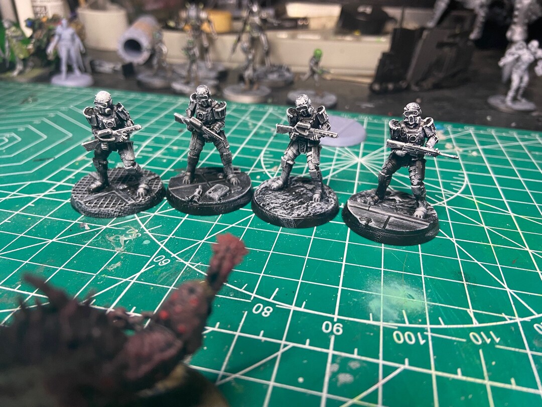 Combat Armor Henchmen Set of 4 vermilion - Etsy