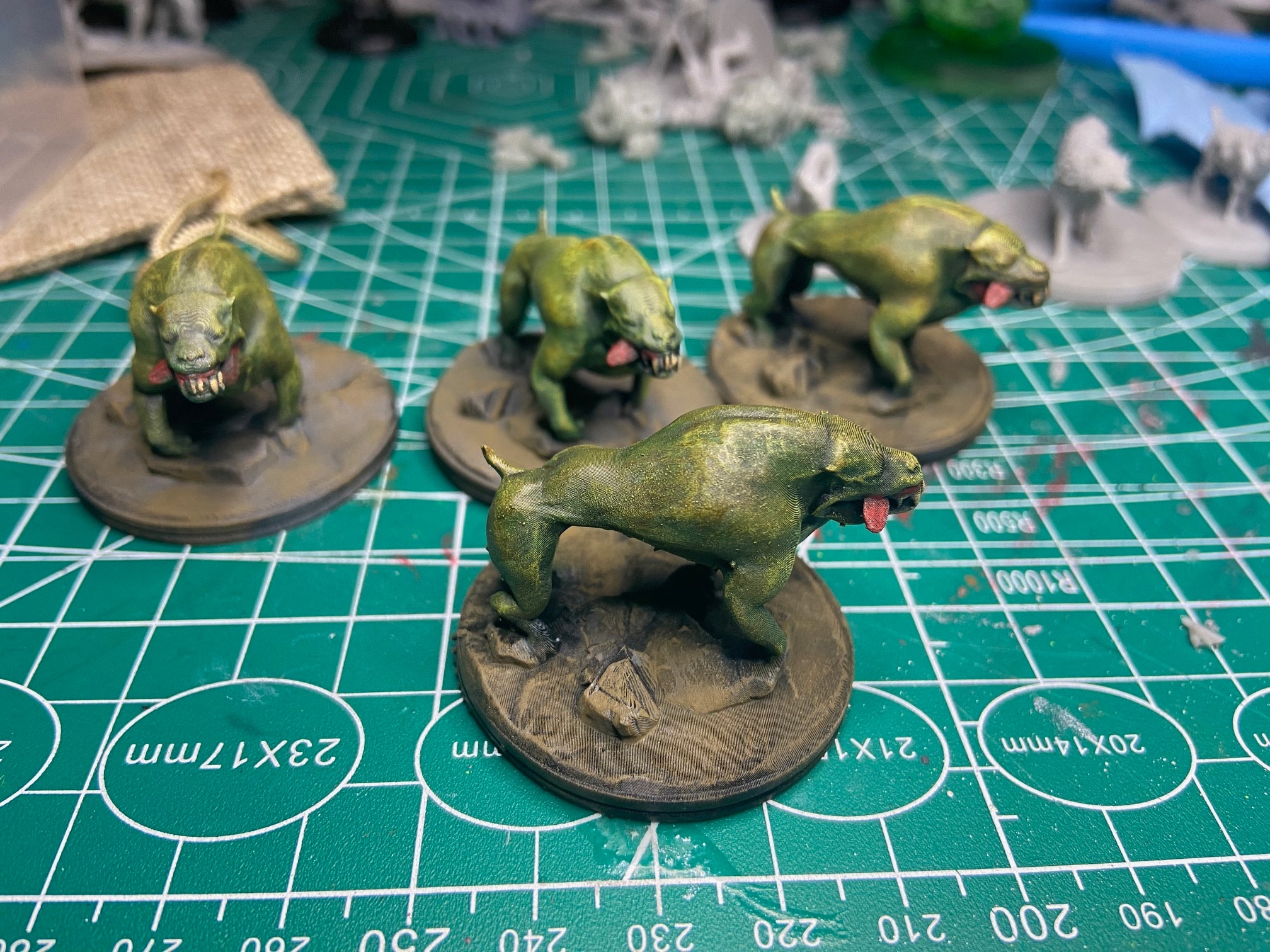 Atomic Mutant Hounds Set of 4 - Etsy