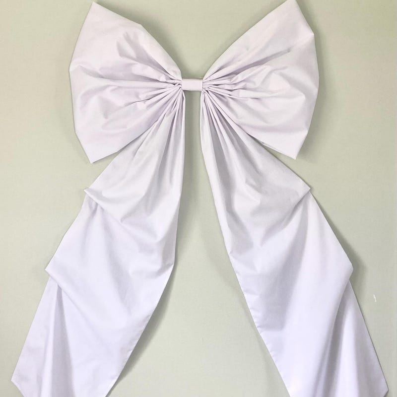 White Bow - Etsy