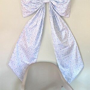 Blue Bow Wall Hanging Coquette Bow Blue Satin Bow Blue Large Bow for ...