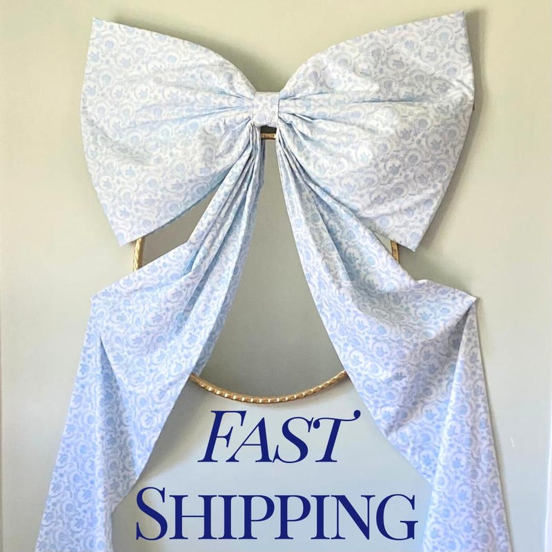 Blue Bow - Etsy