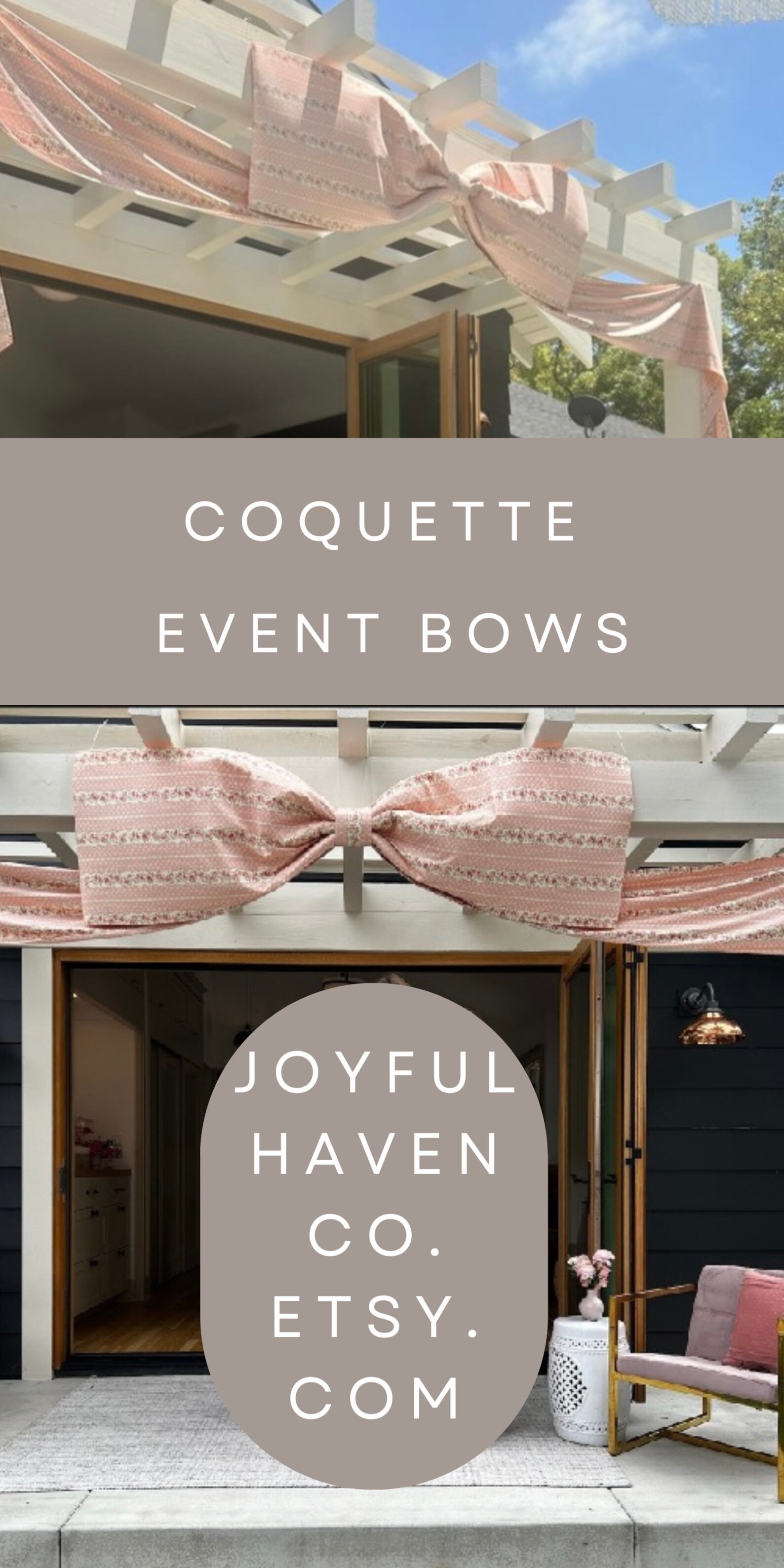 Giant Coquette Pink Bow Baby Shower Bow Theme Decor for Event Bridal ...