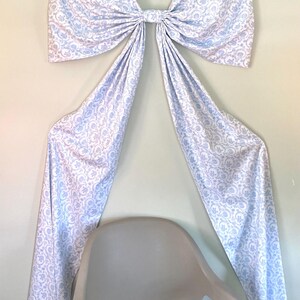 Blue Bow Wall Hanging Coquette Bow Blue Satin Bow Blue Large Bow for ...