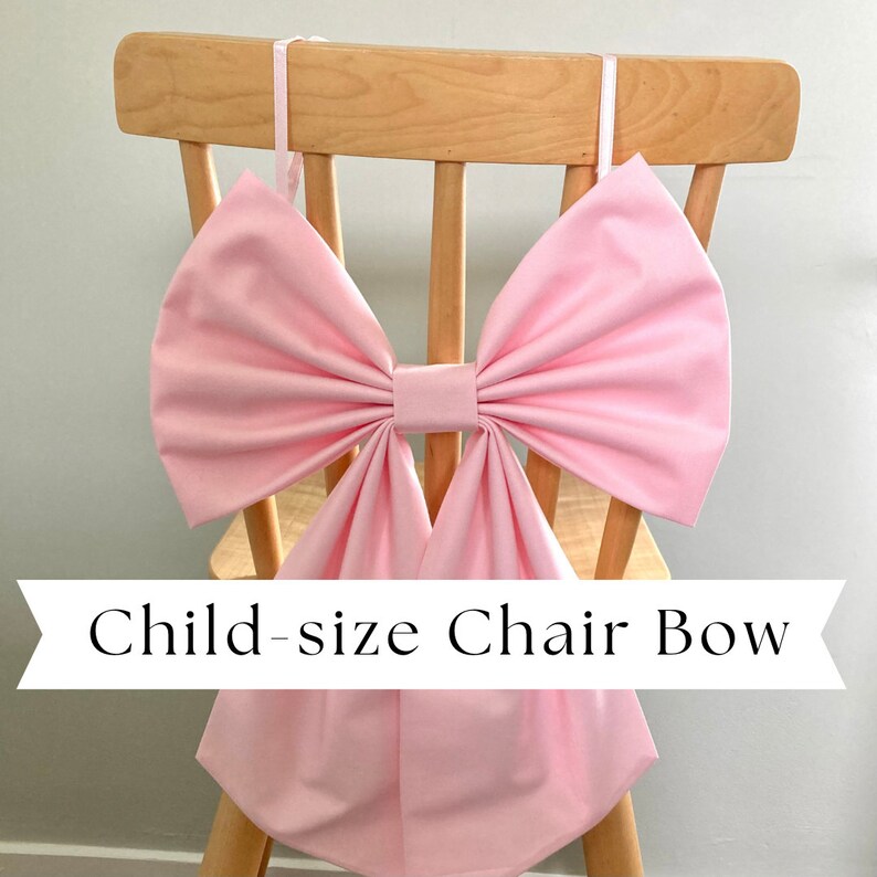 Coquette Room Decor for Toddler Play Room Pink Bow Birthday Chair Sash ...