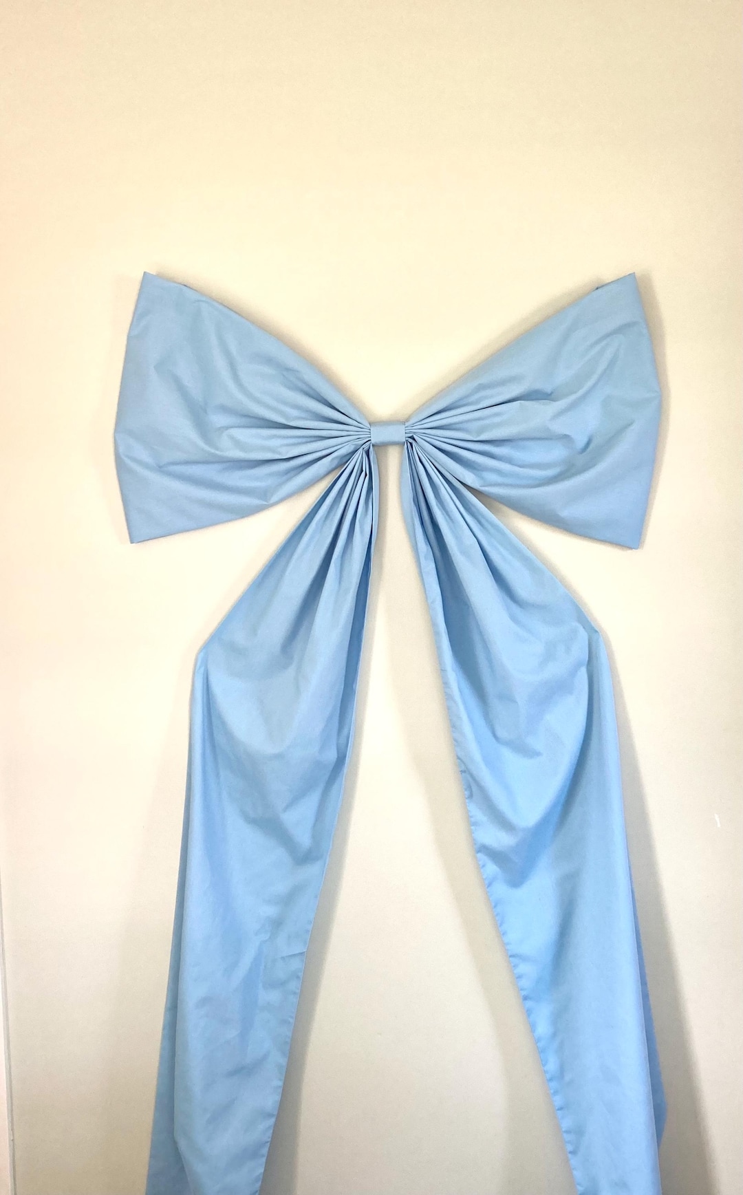 Big Blue Bow Wall Hanging Bow Blue Coquette Bow Blue Flower Bow Big ...