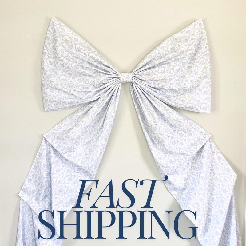 Big Blue Bows - Etsy