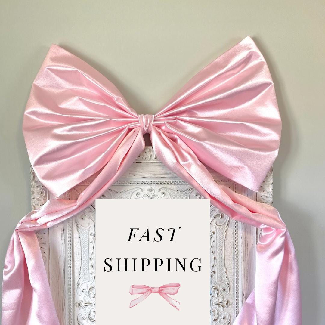 Giant Bow for Baby Shower Party Decor Pink Bow Decoration Shower ...