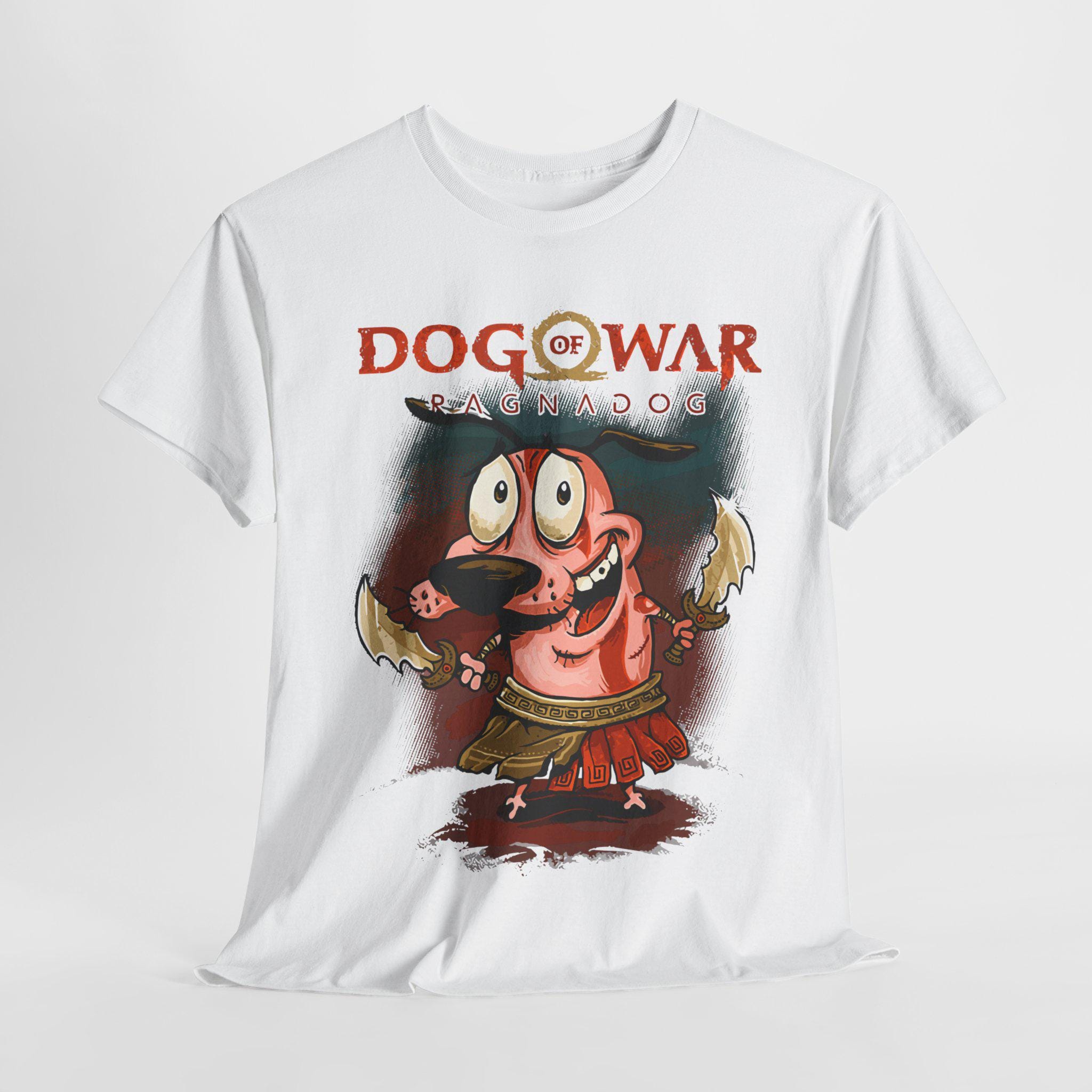 Courage the Cowardly Dog as God of War Mashup Shirt Funny Cartoon ...