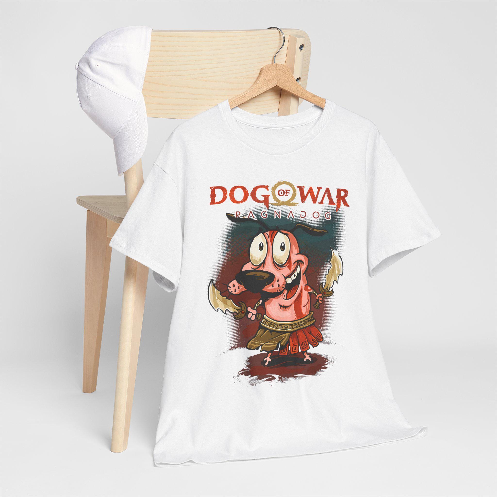 Courage the Cowardly Dog as God of War Mashup Shirt Funny Cartoon ...