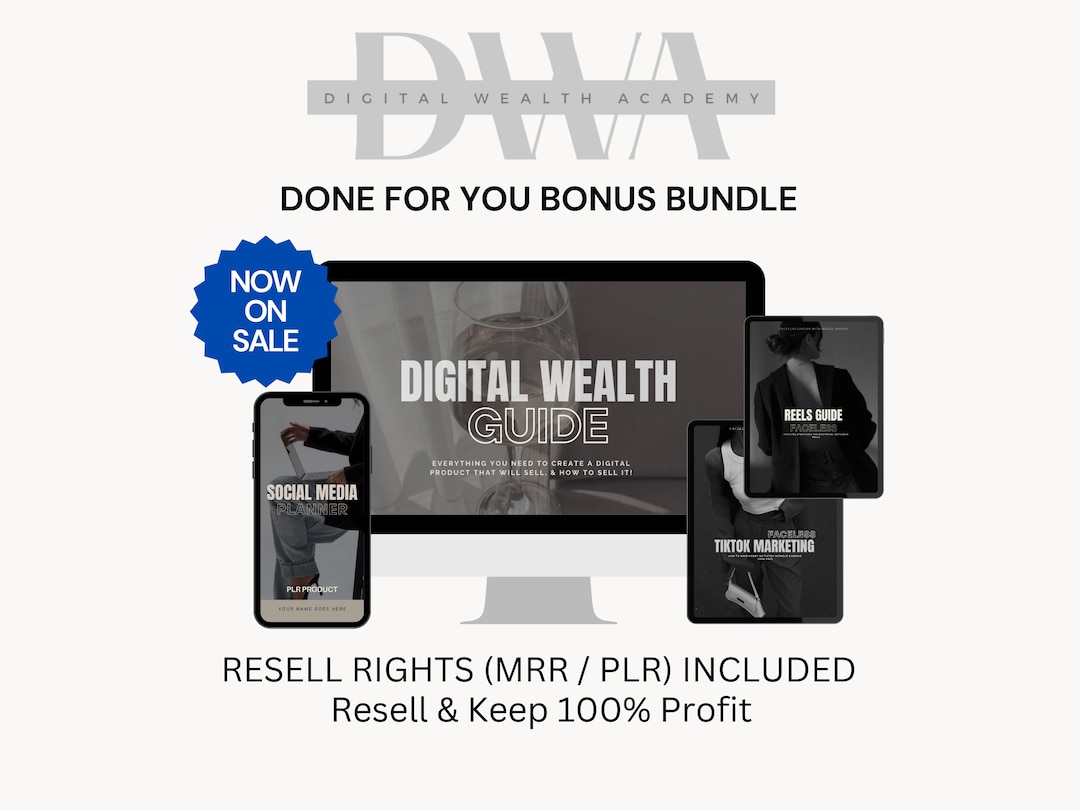 Digital Wealth Academy Bonus DWA Bonus Bundle, Done-for You Digital ...