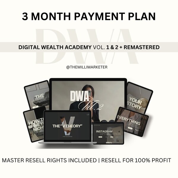 Digital Wealth Academy Payment Plan - Etsy