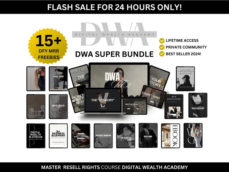 DWA BUNDLE Digital Wealth Academy Course Digital Marketing Course With ...