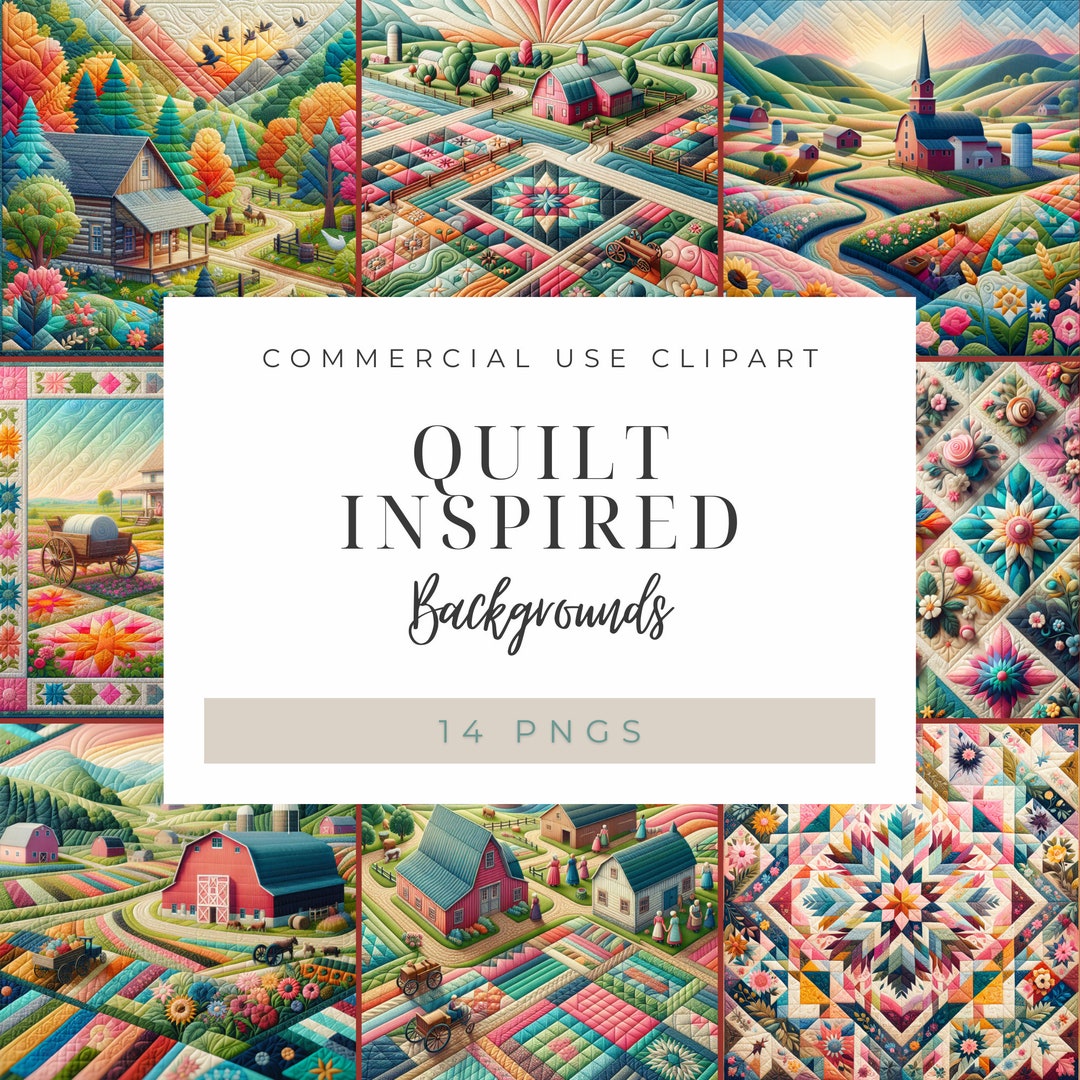Amish Quilt Inspired Backgrounds. Textures. 14 Illustrations - Etsy