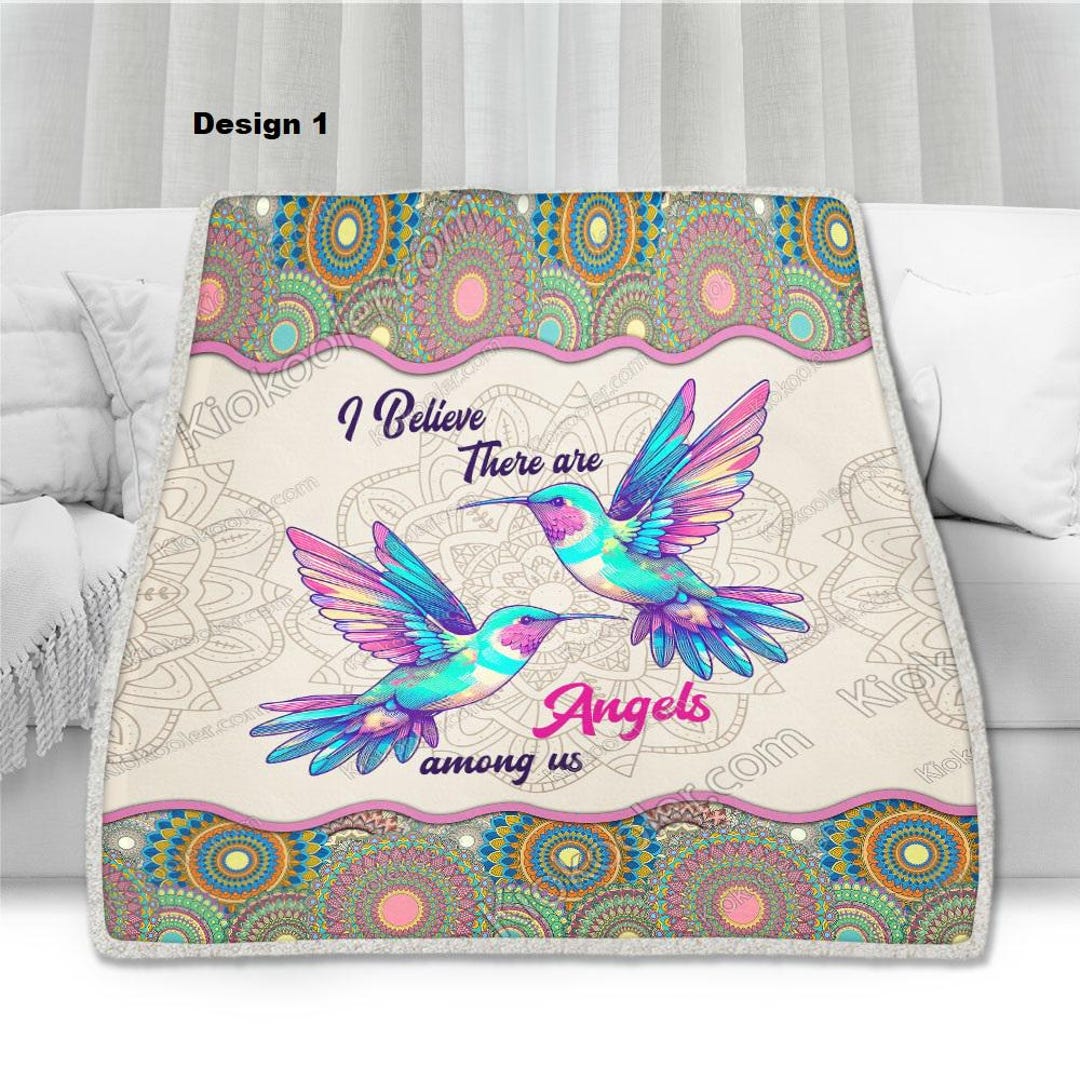 Hummingbird - Angel Among Us Throws Blanket Comfort Warmth Soft Cozy ...