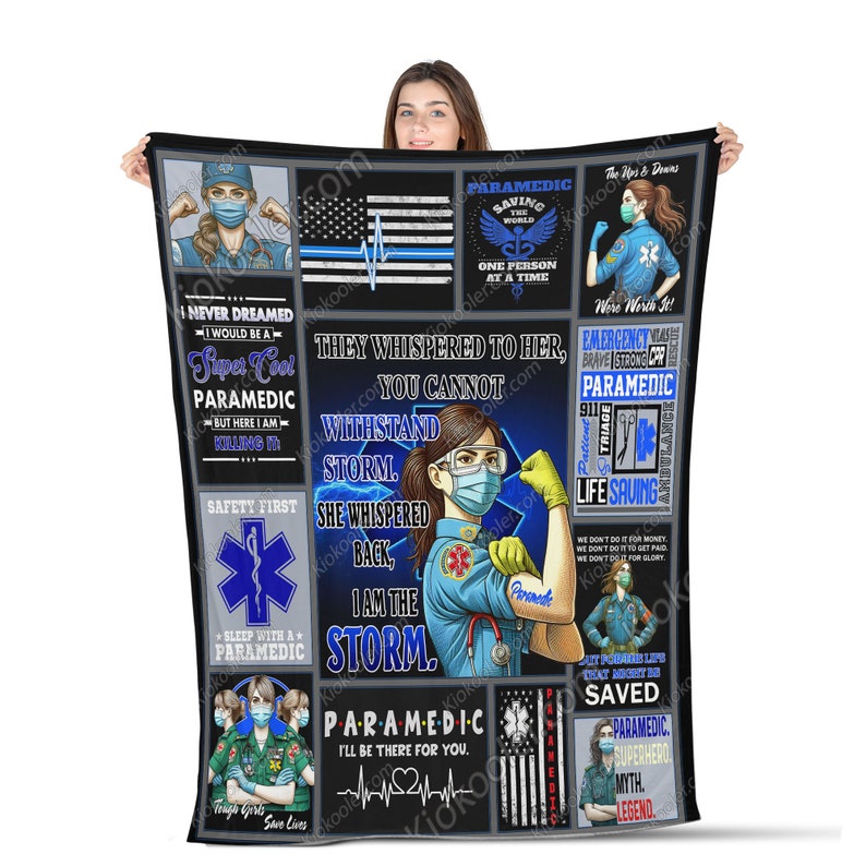 I Am the Storm Paramedic Sofa Throws Blanket Comfort Warmth Soft Cozy ...