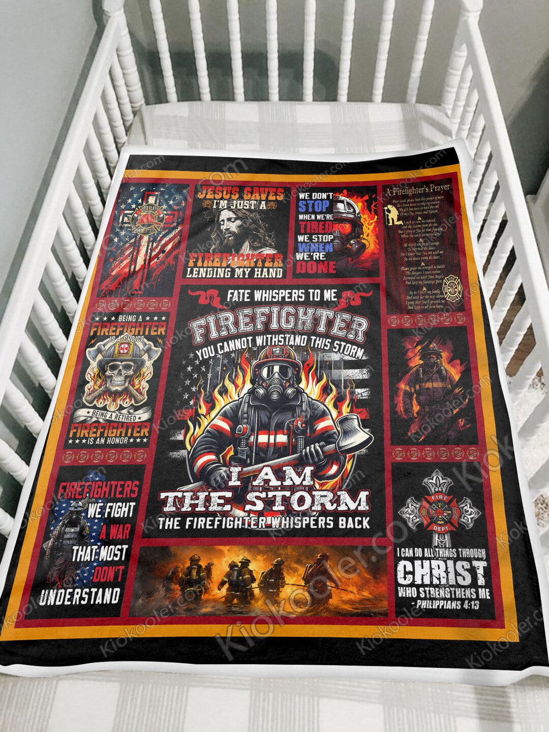 I Am the Storm Firefighter Sofa Throws Blanket Comfort Warmth Soft Cozy ...