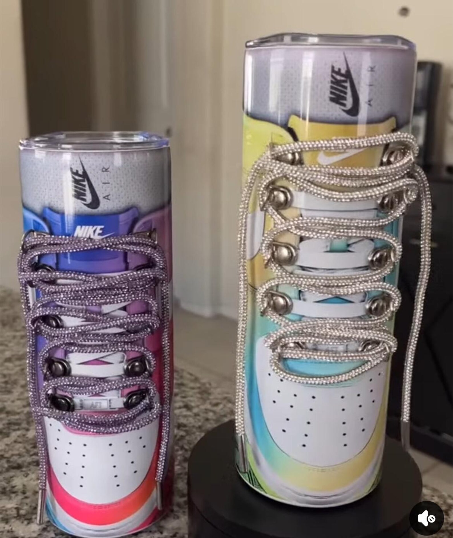 Custom Shoe Tumbler With Shoestrings (color of Shoestrings May Vary ...