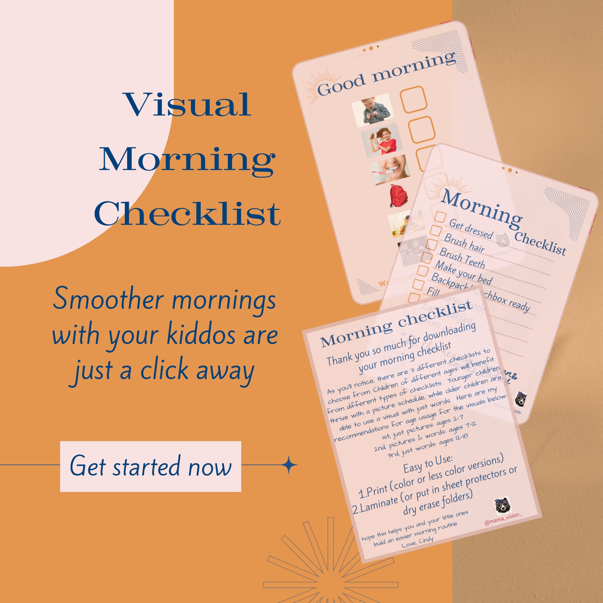 Printable Morning Routine Checklist for Kids Ages 2-18 - Etsy