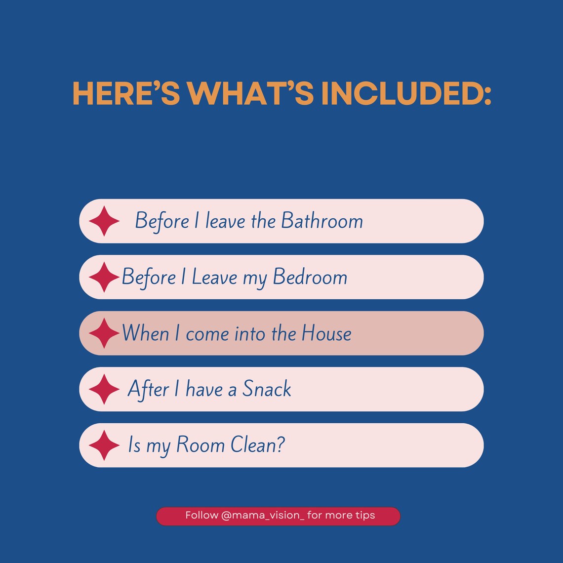 Printable "clean-up Check" Bundle~ Visual Checklists to Promote ...