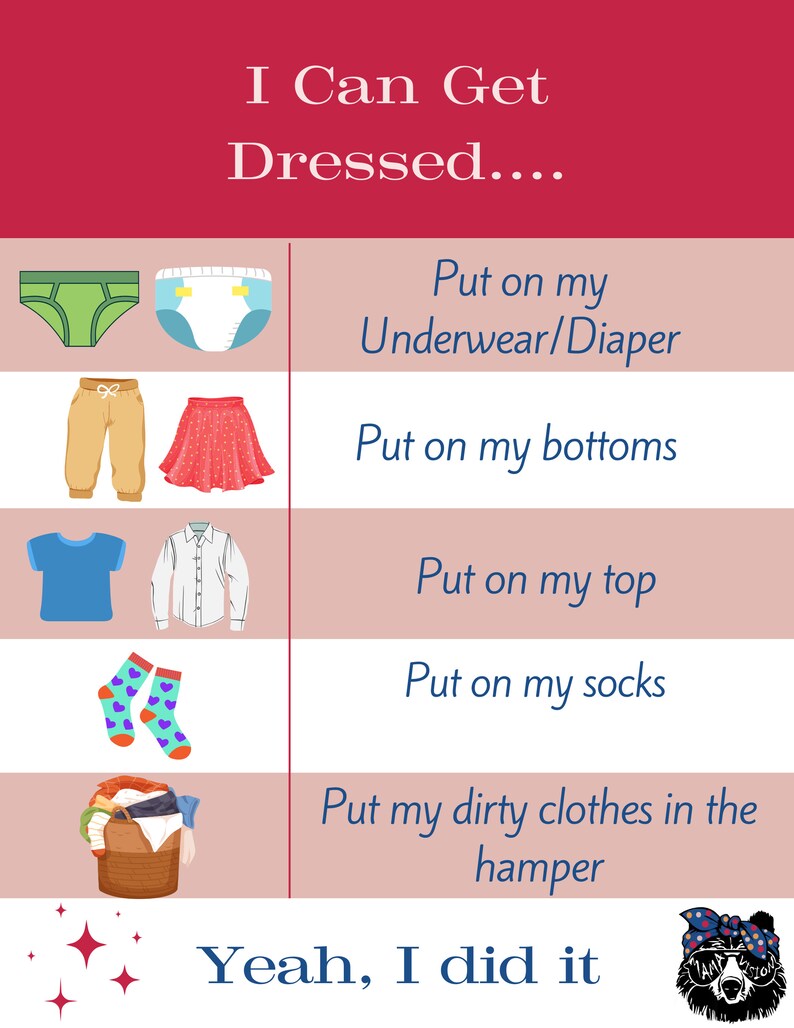 Printable "i Can" Bundle~ Visual Checklists to Promote Independence for ...
