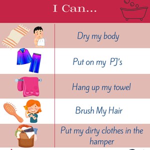 Printable "i Can" Bundle~ Visual Checklists to Promote Independence for ...