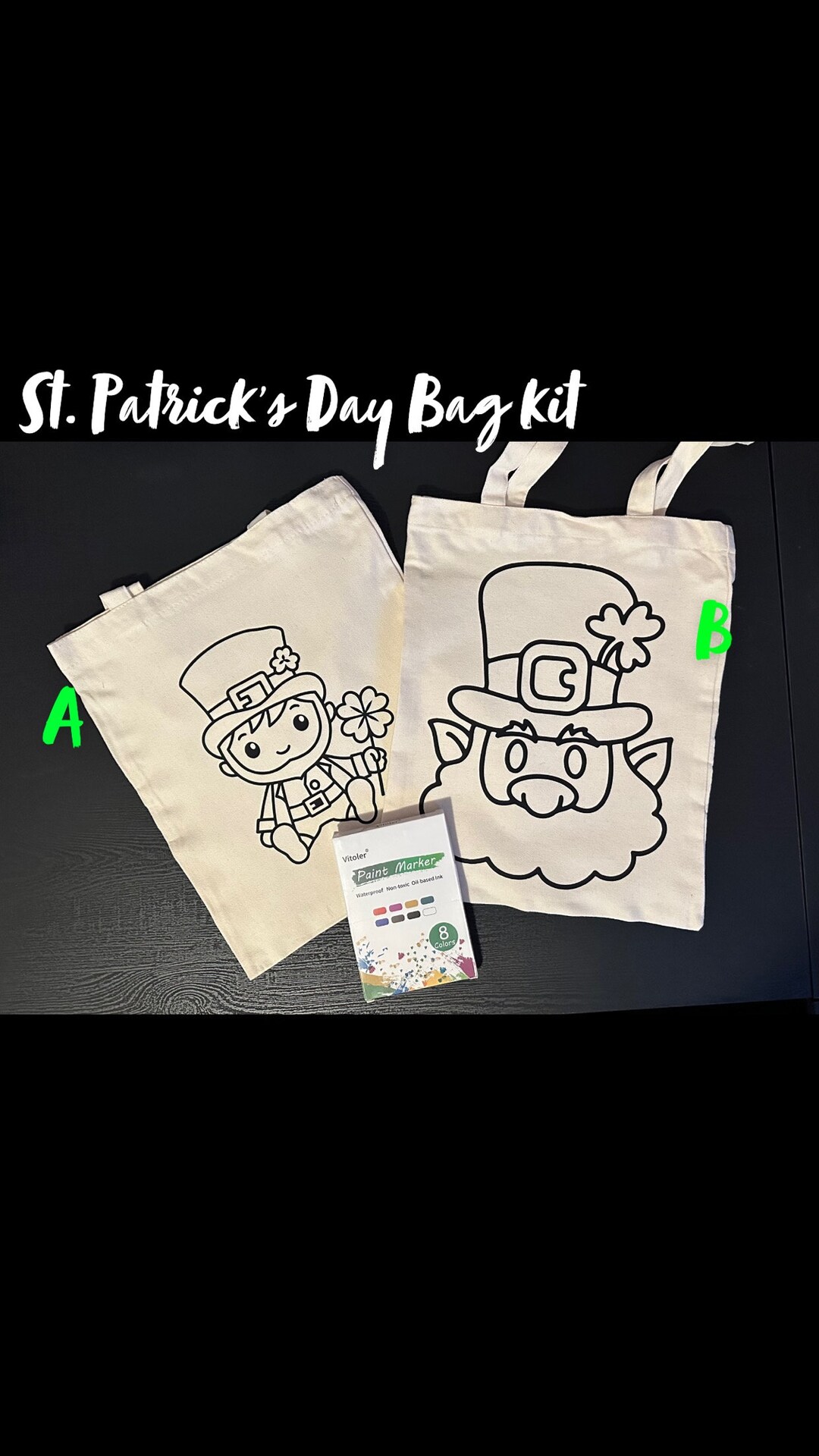 Color Me Canvas Bag Kit - Etsy