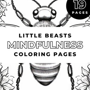 19 Page Printable Coloring Book Coloring Book Little Beasts Printable ...