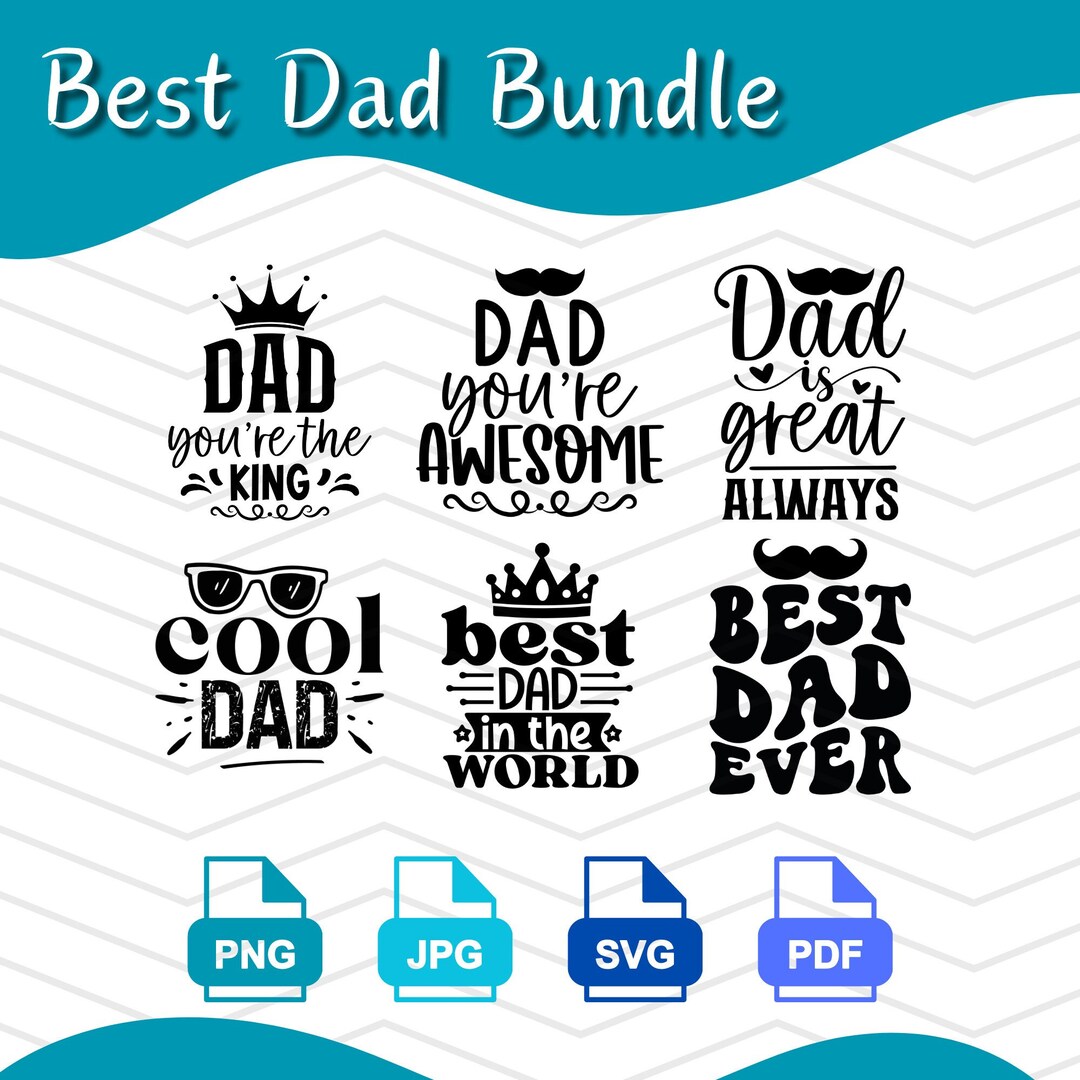Father's Day Bundle Digital Download Dad Father Daddy Design SVG PNG ...