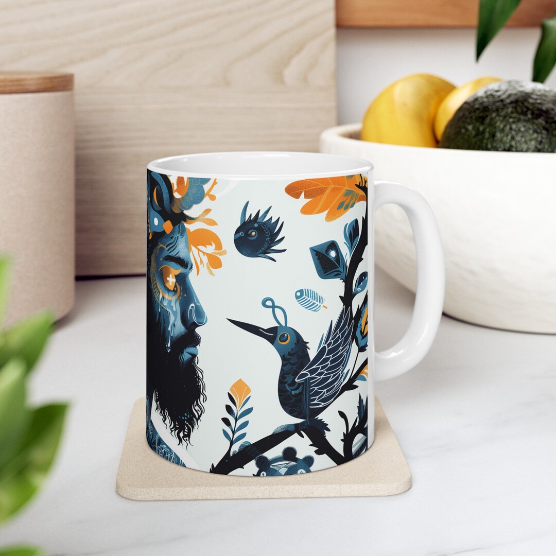 Ayahuasca Shaman Coffee Mug, Spirit Guide Drinkware - Etsy