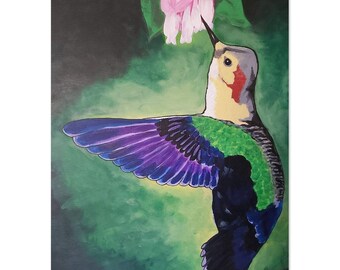 Classic Matte Paper Poster boy and Birds Art by Marina Blue Studio - Etsy