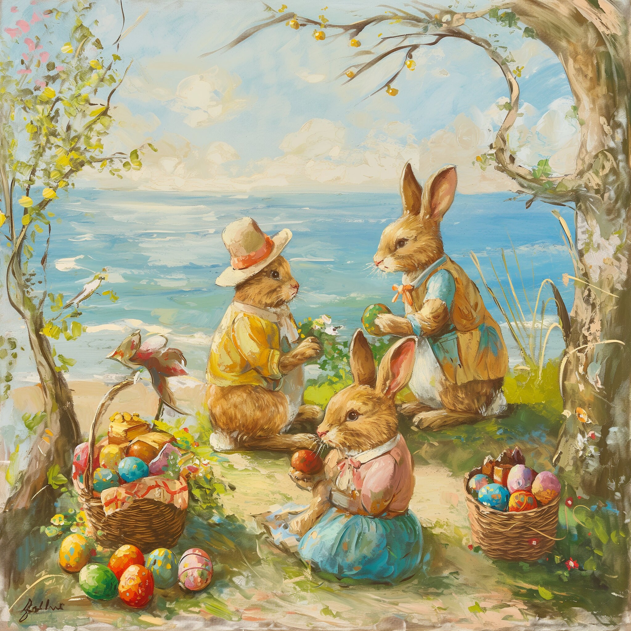 Easter Bunny Clipart Bundle, Easter Clipart, Easter Graphics, Easter ...