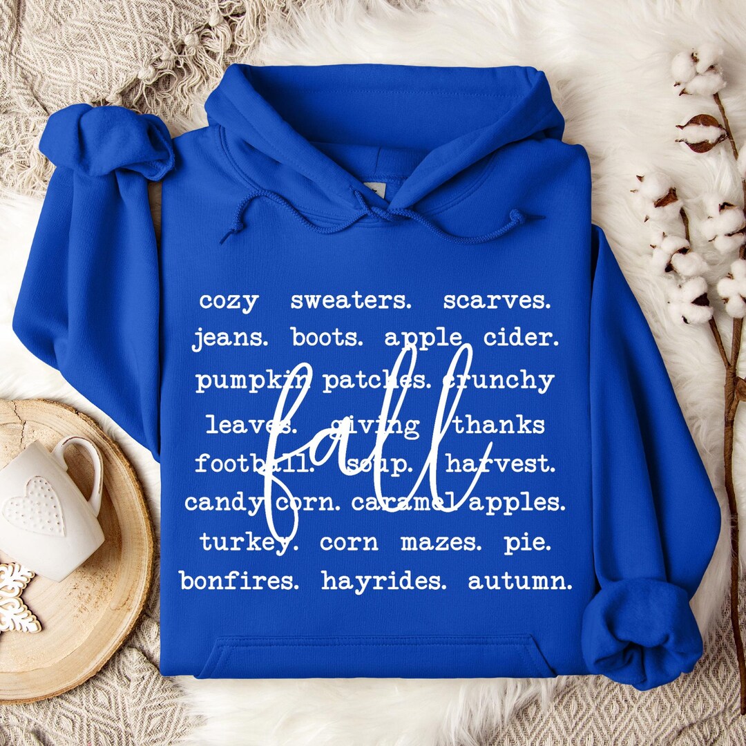 Fall Words Hoodie,fall Definition Hoodies,thanksgiving Gift,autumn ...