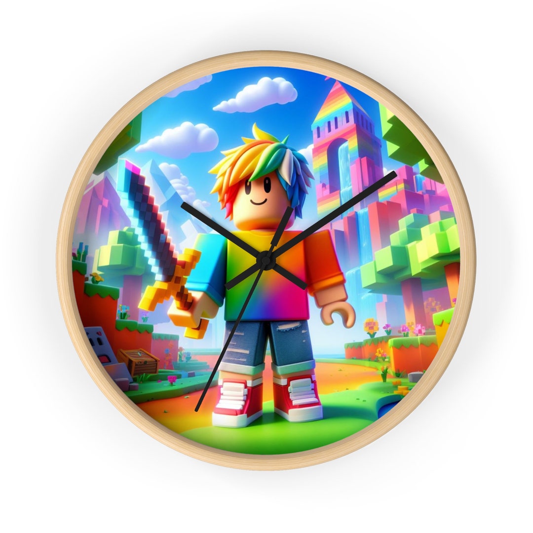 Roblox Aphmel Wall Clock L Vibrant Gamer Decor L Perfect for Kids ...