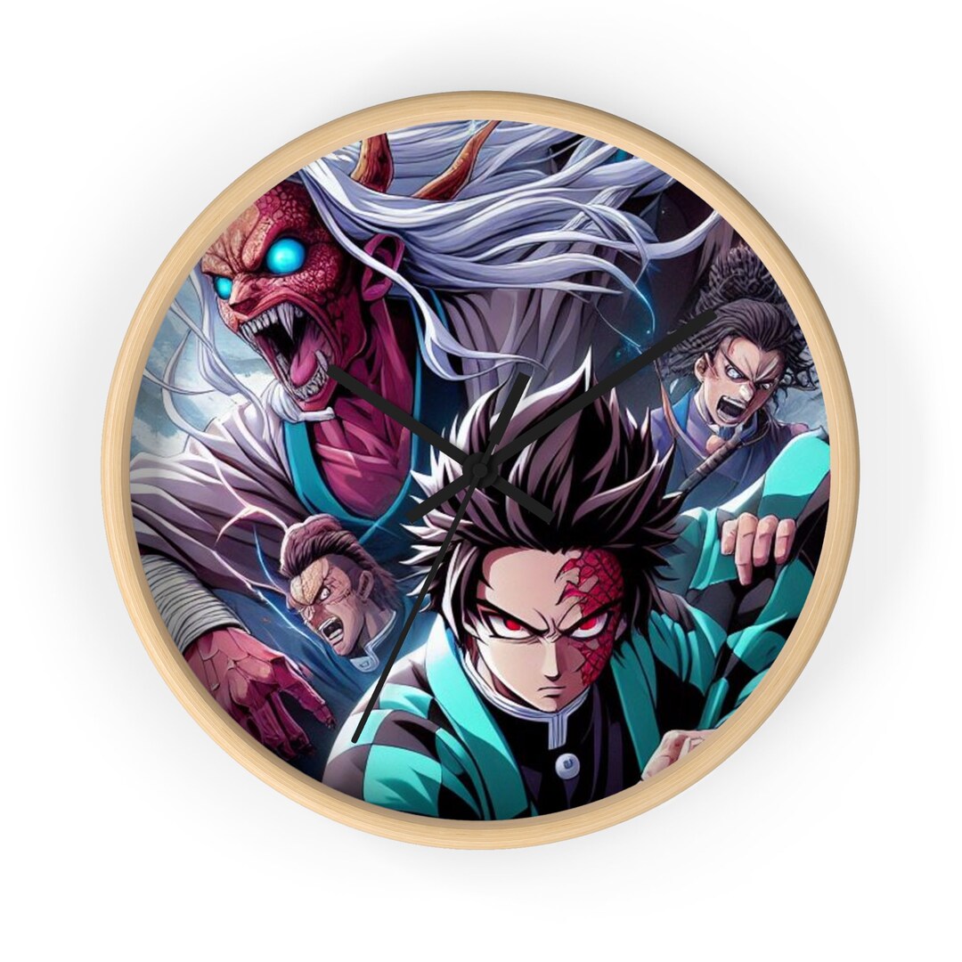 Anime Fusion Wall Clock L Jujutsu Kaisen, Demon Slayer L DBZ Collectors ...