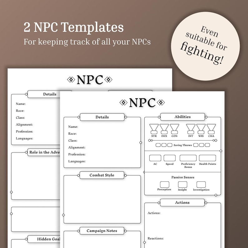 Dnd Planner, Dnd Printable, Dnd Tracker, DM Planner, DM Notebook, D and ...