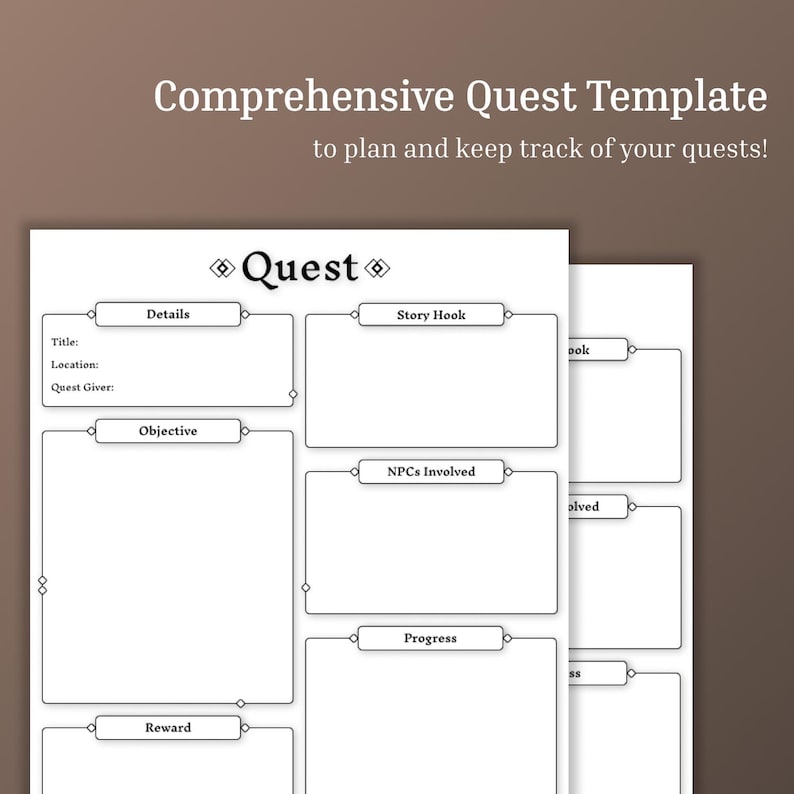 Dnd Planner, Dnd Printable, Dnd Tracker, DM Planner, DM Notebook, D and ...