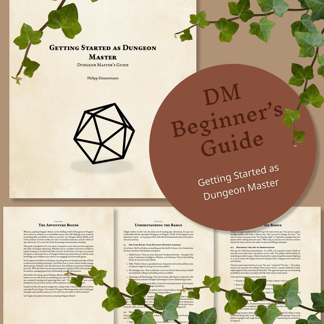Ultimate Dungeon Master Guide Dungeon Master's Toolkit, First-time DM ...