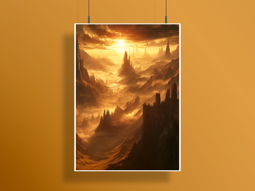 Dungeons and Dragons Sunset Vista Art Poster (digital Download) - Etsy