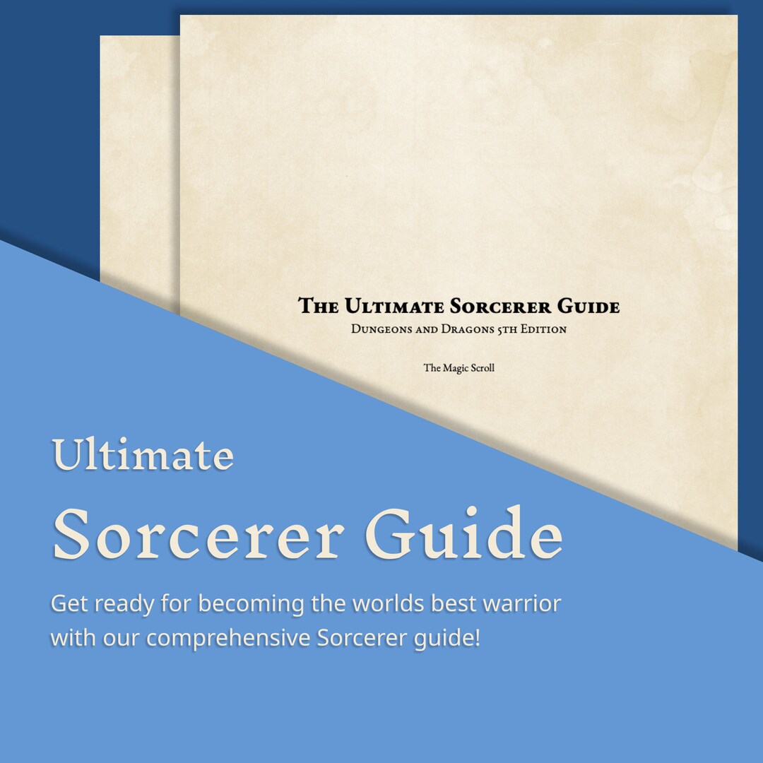 Ultimate D&D Sorcerer Guide Dungeons and Dragons Toolkit for Building a ...