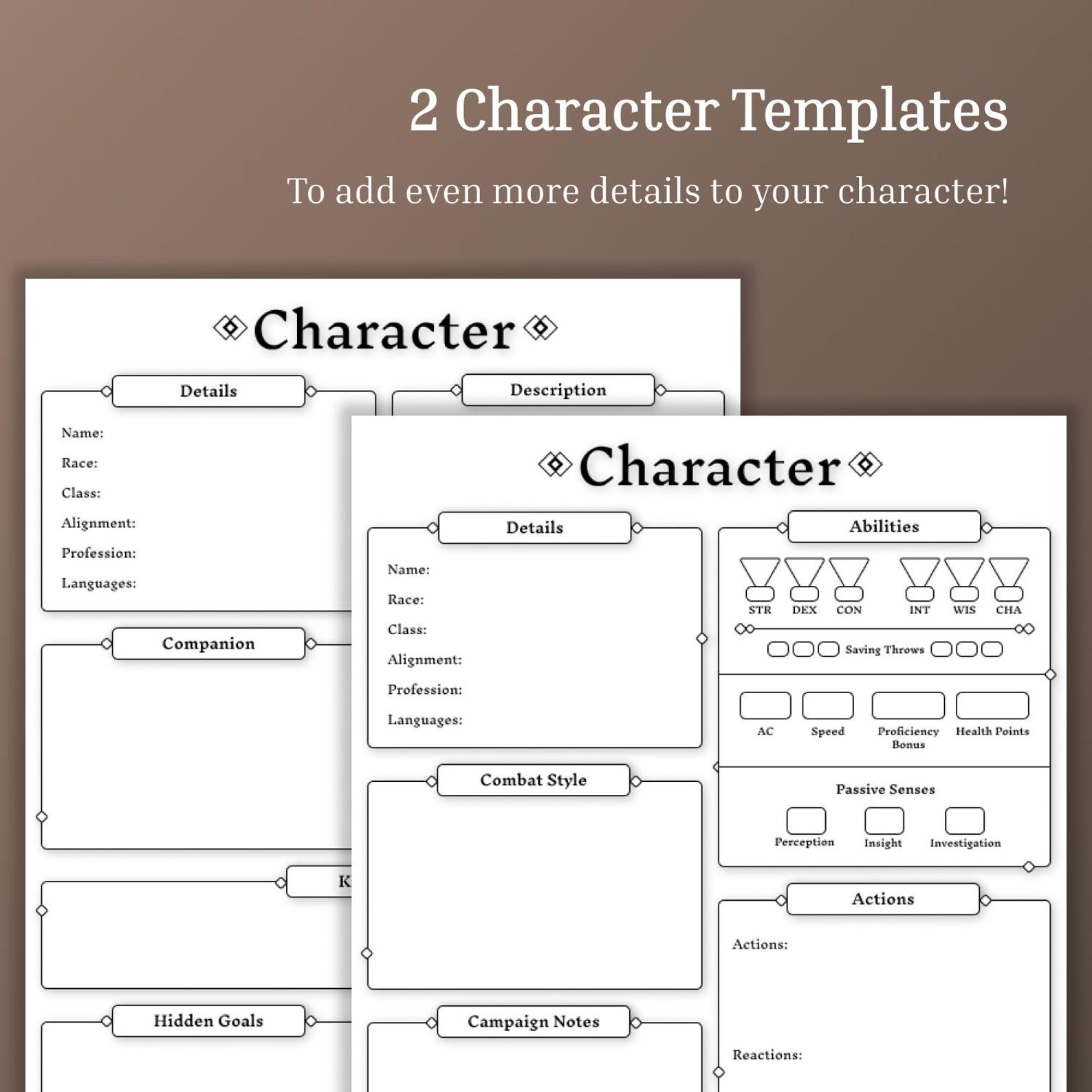 Dnd Planner, Dnd Printable, Dnd Tracker, DM Planner, DM Notebook, D and ...