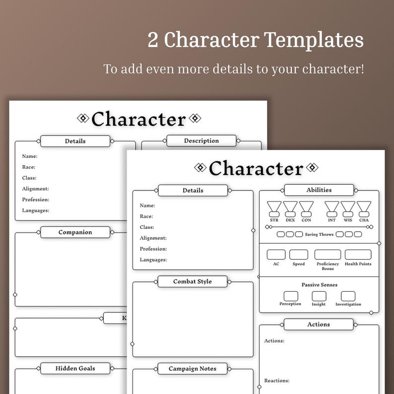 Dnd Planner, Dnd Printable, Dnd Tracker, DM Planner, DM Notebook, D and ...