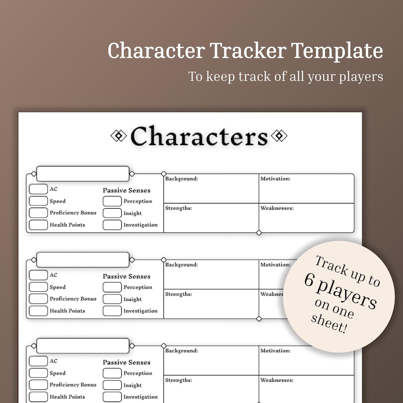 Dnd Planner, Dnd Printable, Dnd Tracker, DM Planner, DM Notebook, D and ...