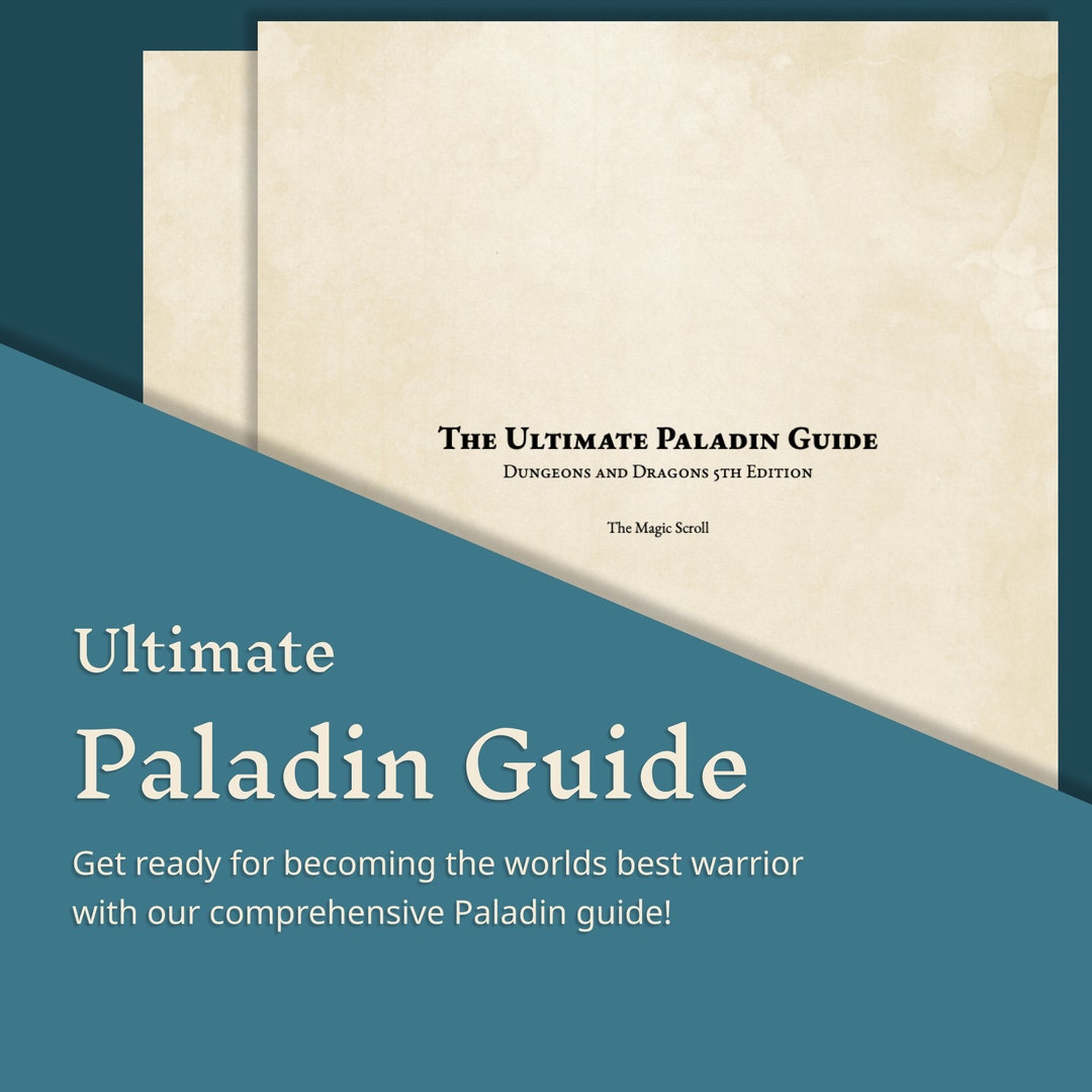 Ultimate D&D Paladin Guide Dungeons and Dragons Toolkit for Building a ...