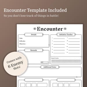 Dnd Planner, Dnd Printable, Dnd Tracker, DM Planner, DM Notebook, D and ...