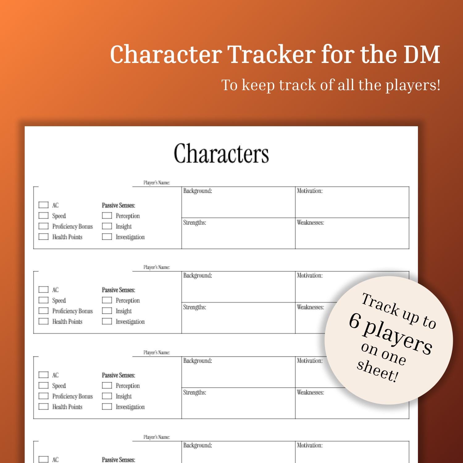 Dnd Planner, Dnd Printable, Dnd Tracker, DM Planner, DM Notebook, D and ...