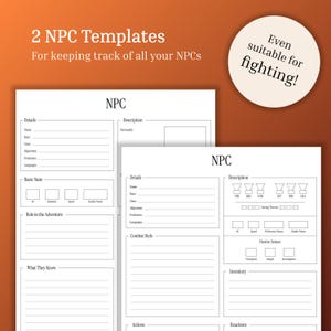 Dnd Planner, Dnd Printable, Dnd Tracker, DM Planner, DM Notebook, D and ...