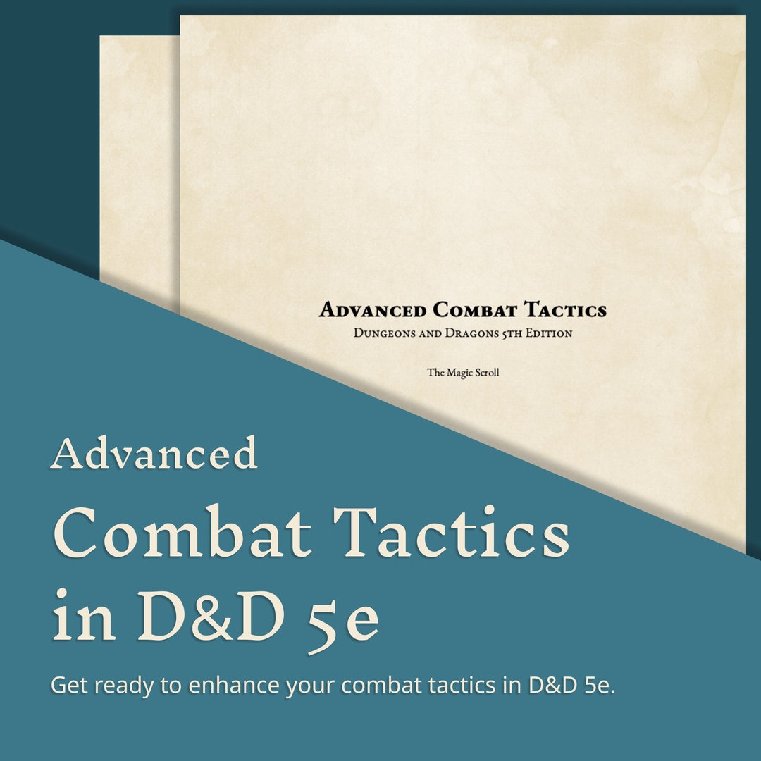 Advanced Combat Tactics for D&D 5e Dungeons and Dragons Toolkit for All ...