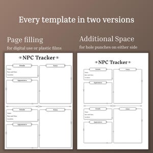 Dnd Planner, Dnd Printable, Dnd Tracker, DM Planner, DM Notebook, D and ...