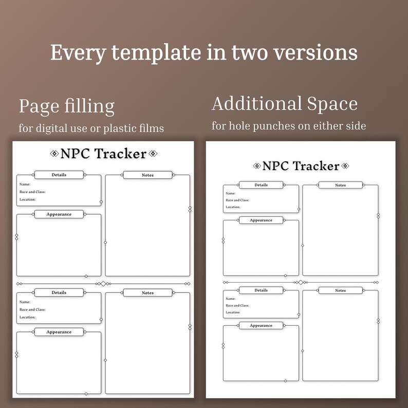 Dnd Planner, Dnd Printable, Dnd Tracker, DM Planner, DM Notebook, D and ...