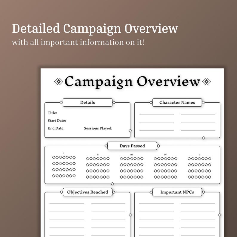 Dnd Planner, Dnd Printable, Dnd Tracker, DM Planner, DM Notebook, D and D Sheet, Dungeons and ...